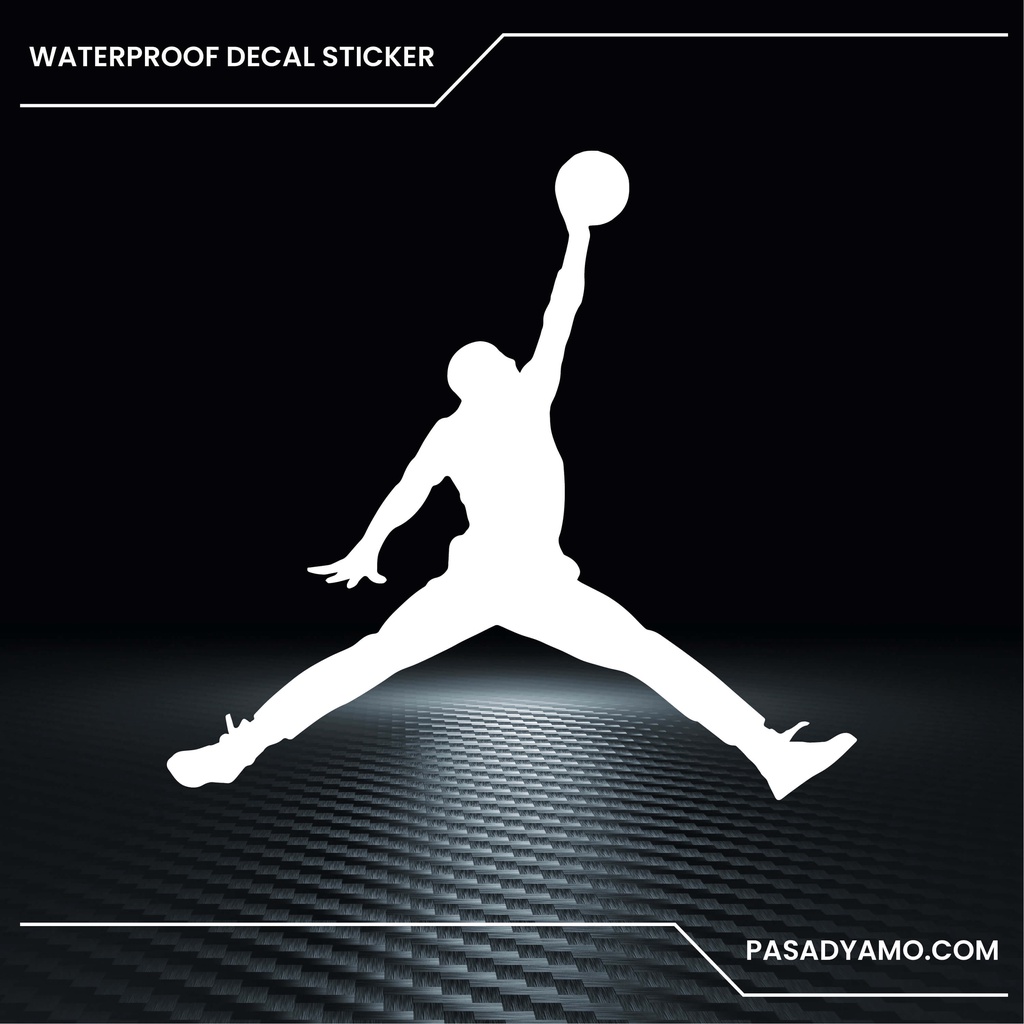 Jumpman Basketball Logo Decal Sticker for Cars Motorcycles Laptops 3.75 ...