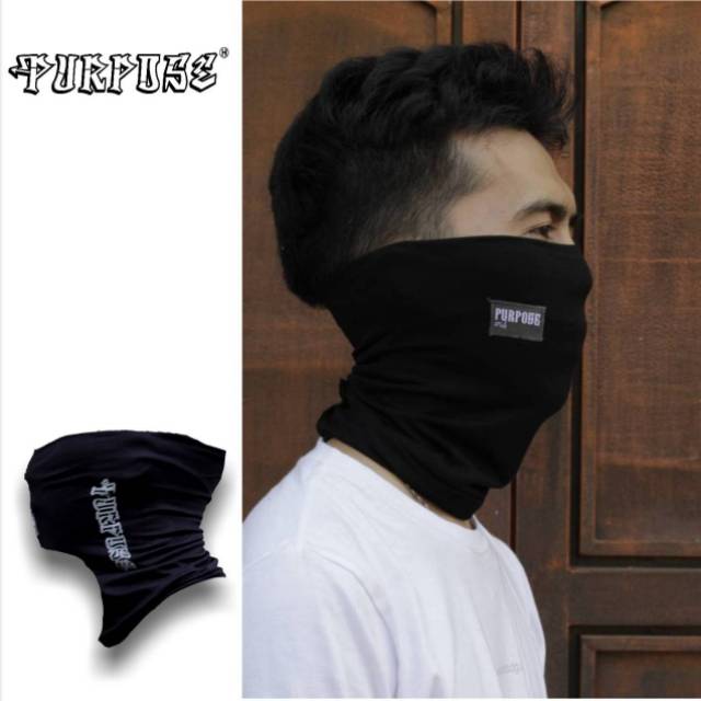 Purpose Black Buff Mask / original purpose bandana slayer | Shopee ...