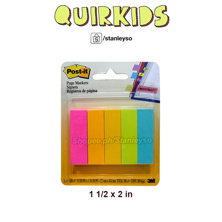 3M Post it Page Markers 670-5AN, Sticky Note | Shopee Philippines
