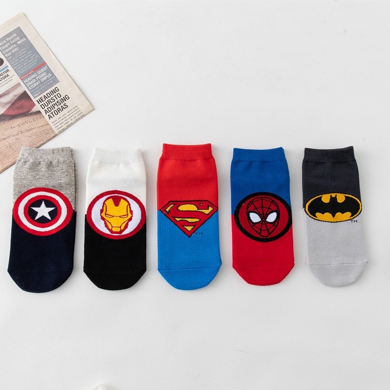 Iconic Socks Marvel DC Adult Superheroes for Men Superman Batman 5 ...
