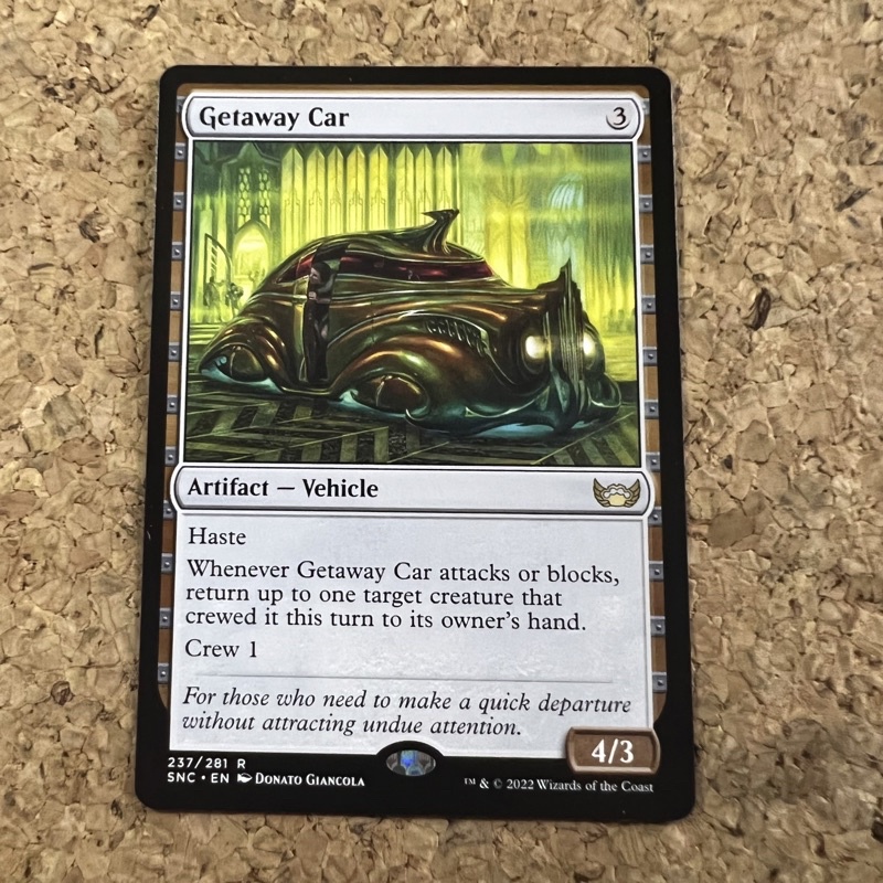 MTG GETAWAY CAR | ARTIFACT VEHICLE | STREETS OF NEW CAPENNA | COLORLESS ...