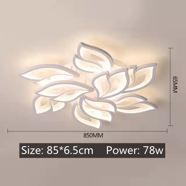 LED petal Chandelier Modern Flowers shape celing light For Living Room ...
