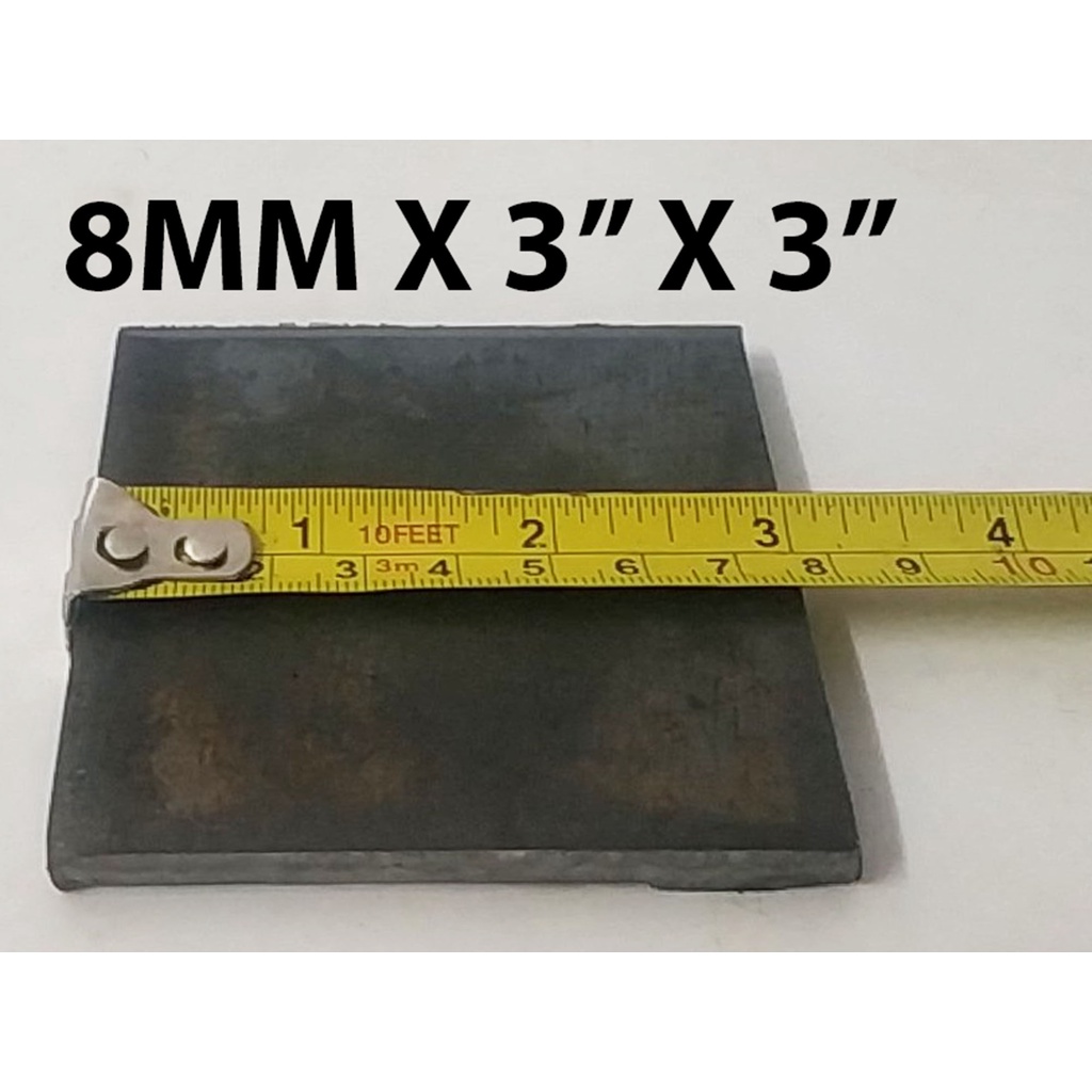 MS BASE PLATE 8MM X 3" X 3" MILD STEEL ...