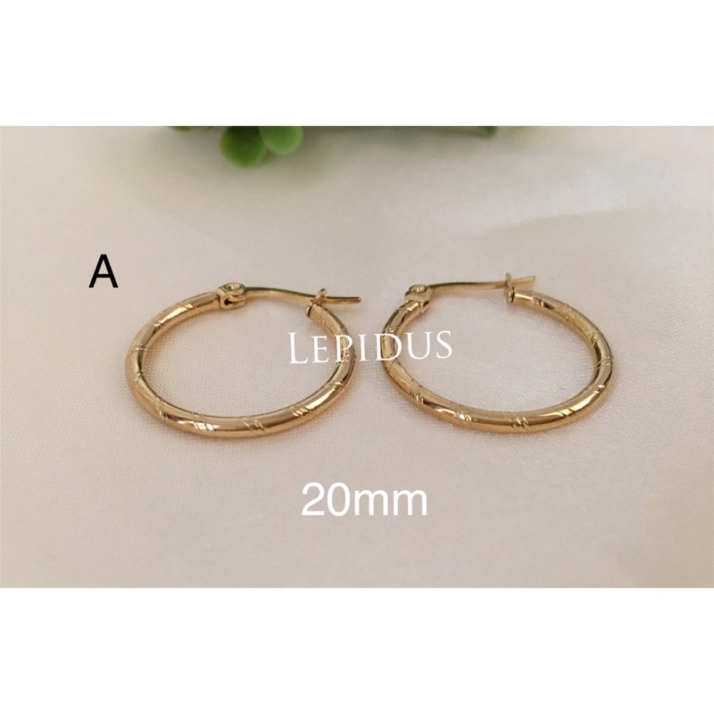 𝑳𝑬𝑷𝑰𝑫𝑼𝑺 | Big & small Gold Earrings Non tarnish Stainless Circle loop ...