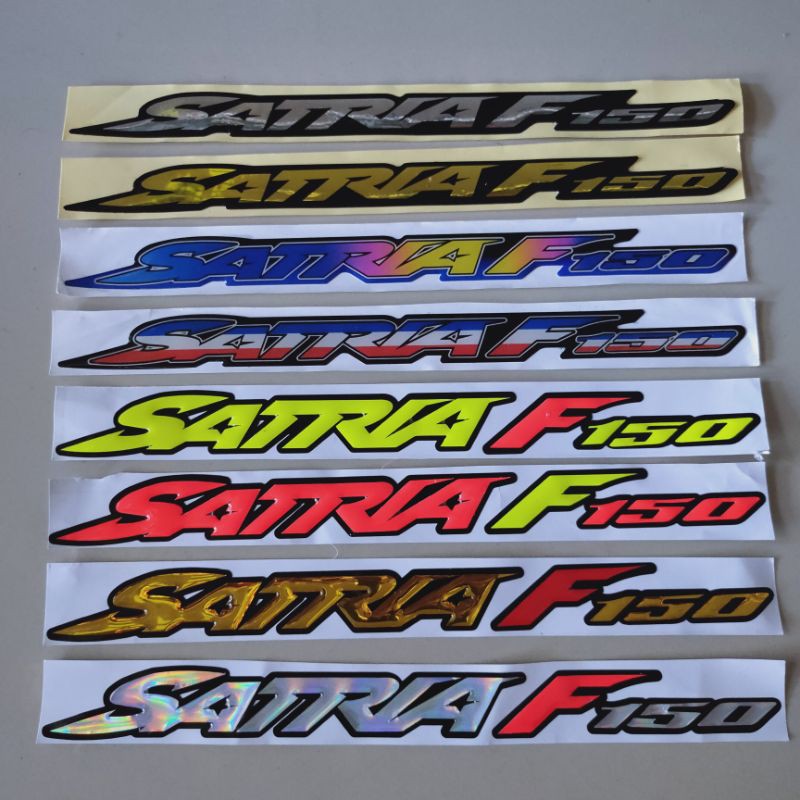 Best QUALITY SATRIA FU 150 CROME GOLD TWOTONE THAILAND LOGO 3D embossed ...