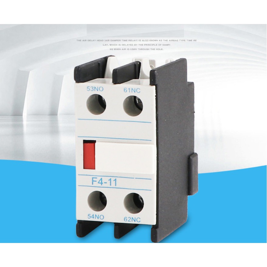 Contactor auxiliary contact 1NO + 1NC - F4-11, LA-11, Top side contact ...