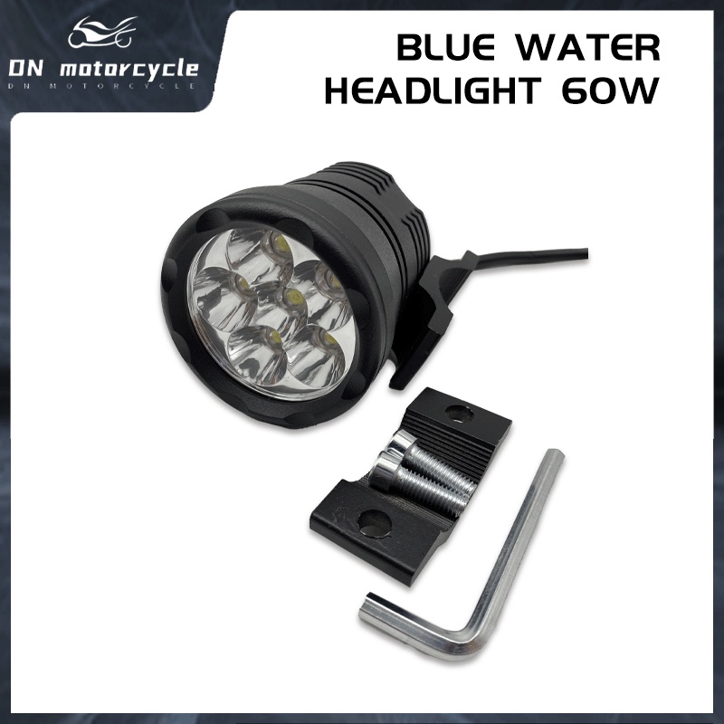 Blue Water LED LIGHT For Motorcycle Headlight FOG LIGHT 60W WHITE ...
