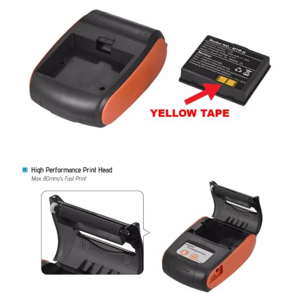 GOOJPRT PT-210 Portable Thermal Printer Receipt Printer(Bluetooth+Usb ...