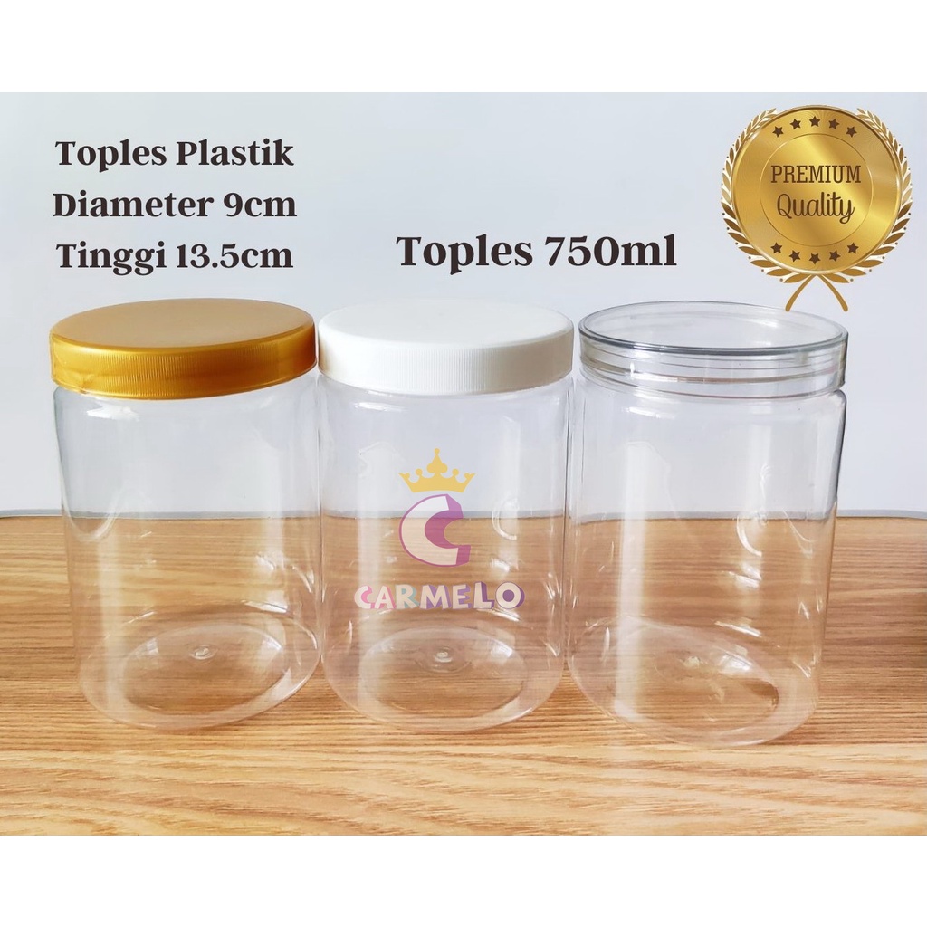 (Min Buy 6pc) 750ml Clear Jars / 750ml PET Plastic Jars / Threaded ...