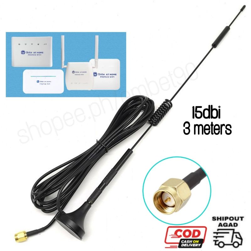 Globe at Home Prepaid Wifi & PLDT Home Wifi 15dbi Wifi Antenna | Shopee ...