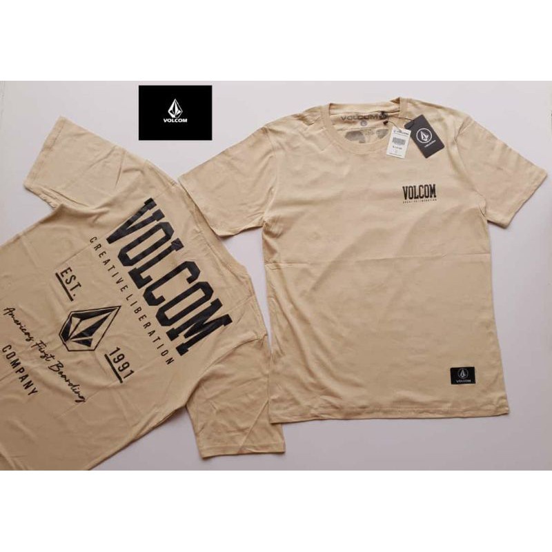 Volcom T-shirt Combed Cotton 30s Premium Distro Tshirt Clothes | Shopee ...