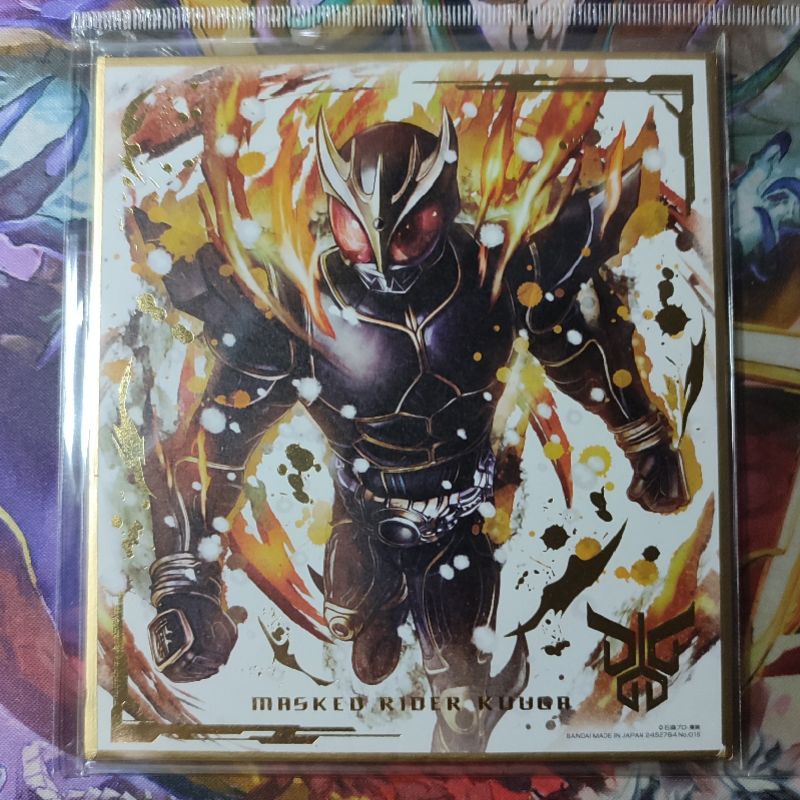 BANDAI Kamen Rider Mini Shikishi Art Collection Gold Lining | Shopee ...