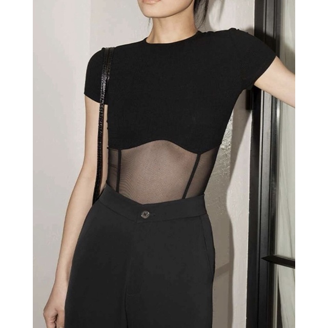 crop See-Through Black Second Hand From Ij. | Shopee Philippines