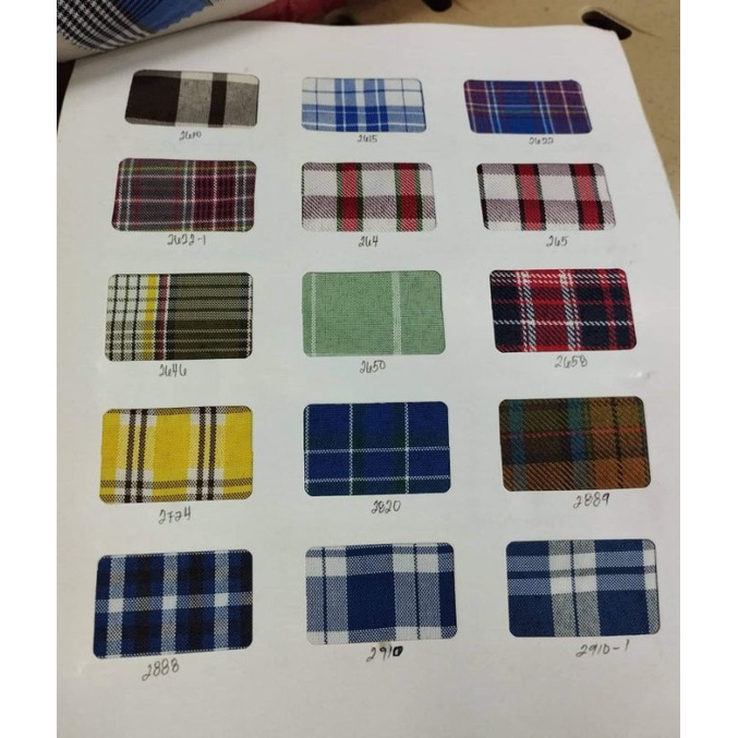 SCHOOL UNIFORM FABRICS SOLD PER YARDS | Shopee Philippines