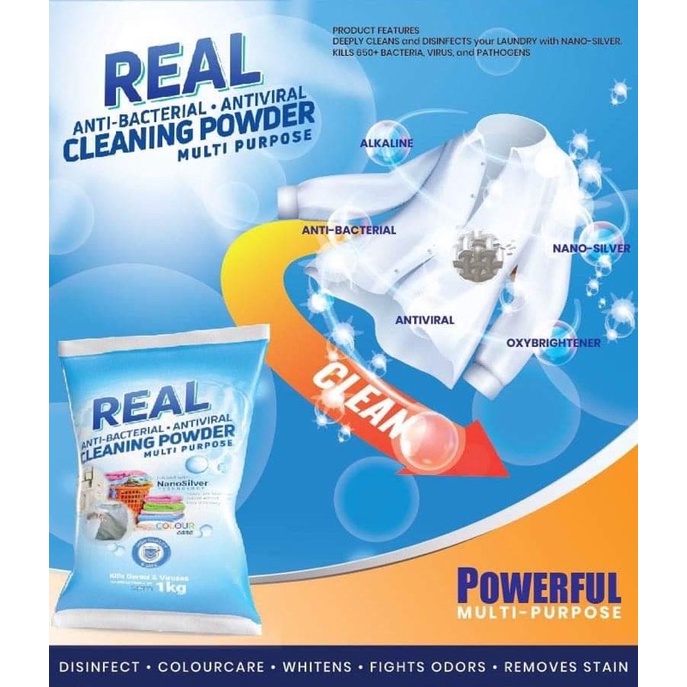 Real Detergent Powder - Alkaline Cleaning Power | Shopee Philippines
