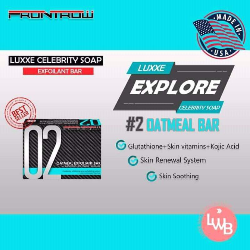 Frontrow Soap 02 (Oatmeal Exfoliant Bar with Glutathione + Skin ...