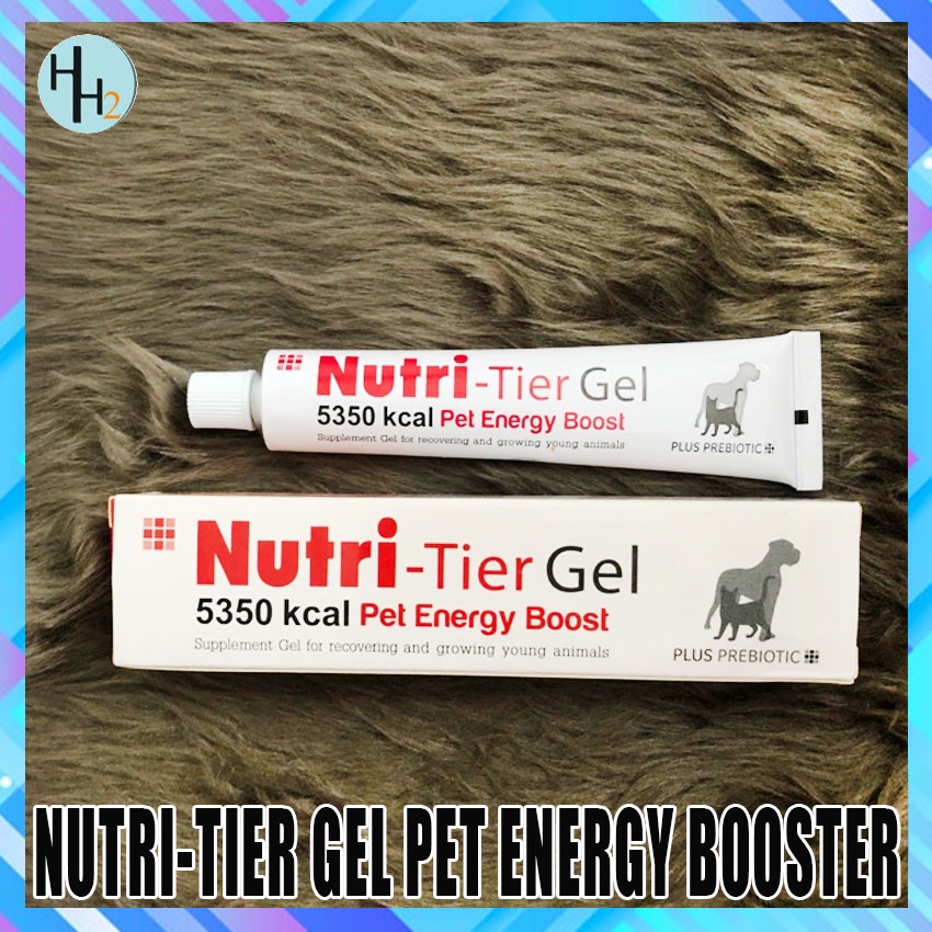 Nutri-Tier Gel Pet Energy Booster Supplement Gel + Prebiotics for Dogs ...