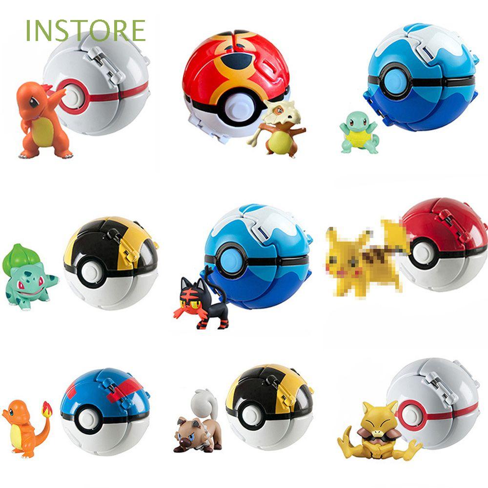 INSTORE Pokemon Elf Ball Model Gift Litten Rockruff Variant Toy ...