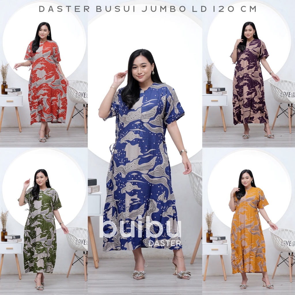 Daster Tiedye Dausry Dress Jumbo LD 120 Rayon Long | Shopee Philippines