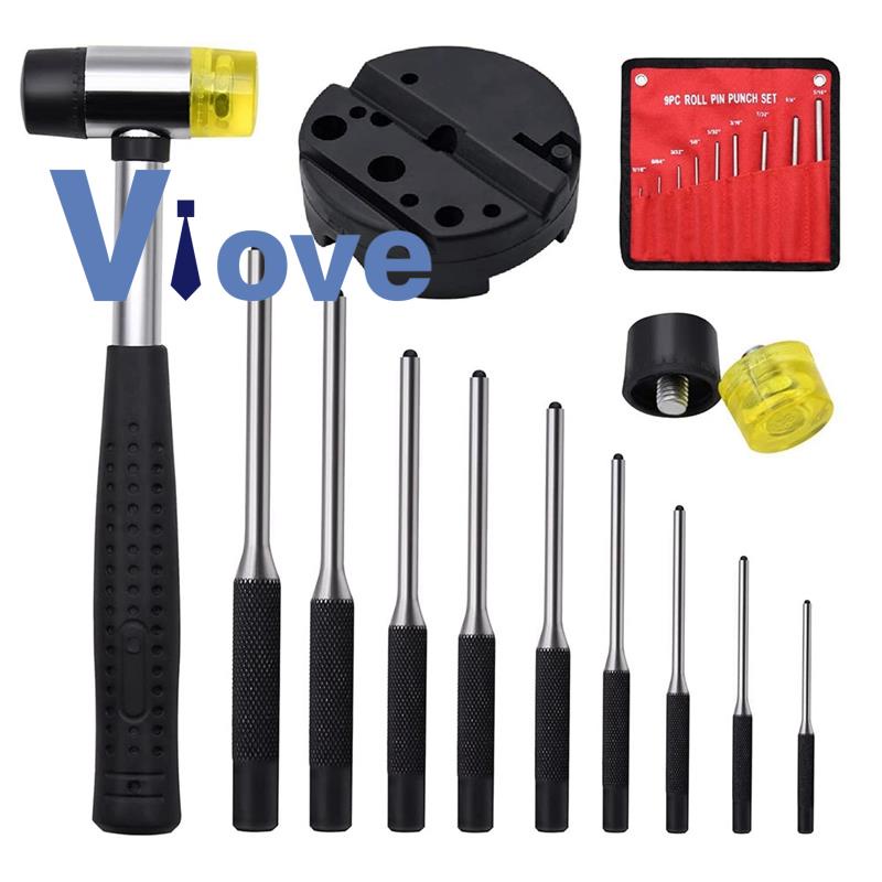 Roll Pin Punch Set with Storage Pouch,Smithing Punch Removing Repair ...