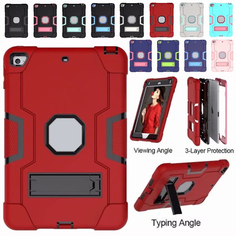 For iPad mini 1 2 3 4 5 Air 1 2 Pro 9.7 inch multiple protection heavy ...
