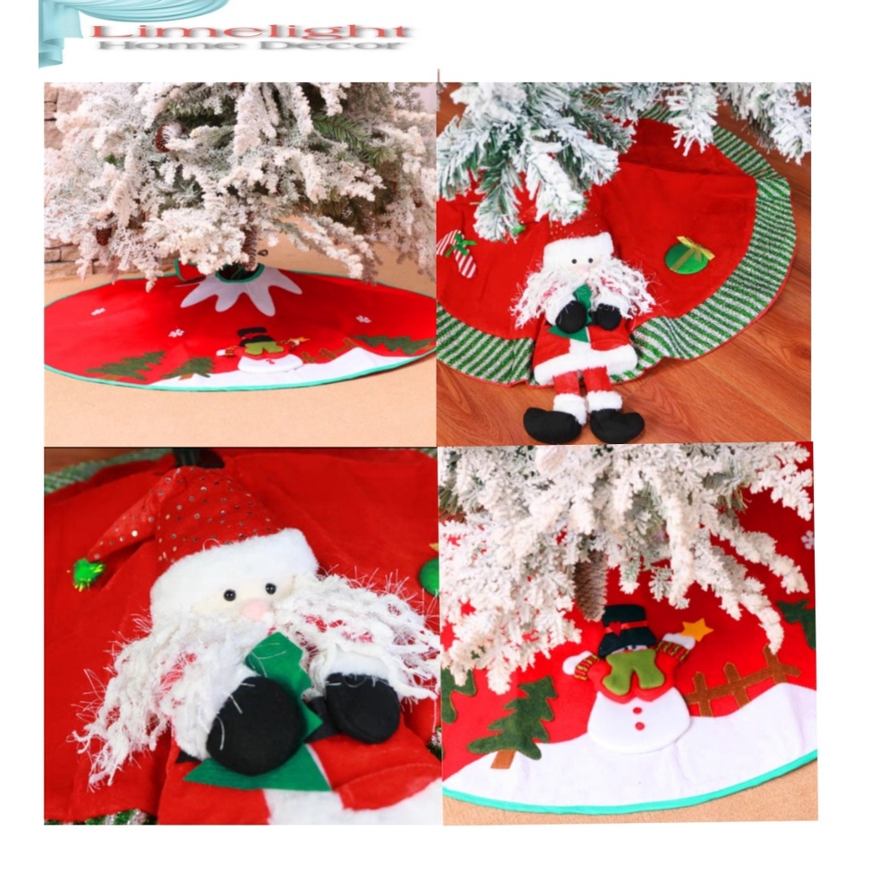 90cmChristmas Tree Floor Cover Trees Skirt Christmas DIY Decoration ...