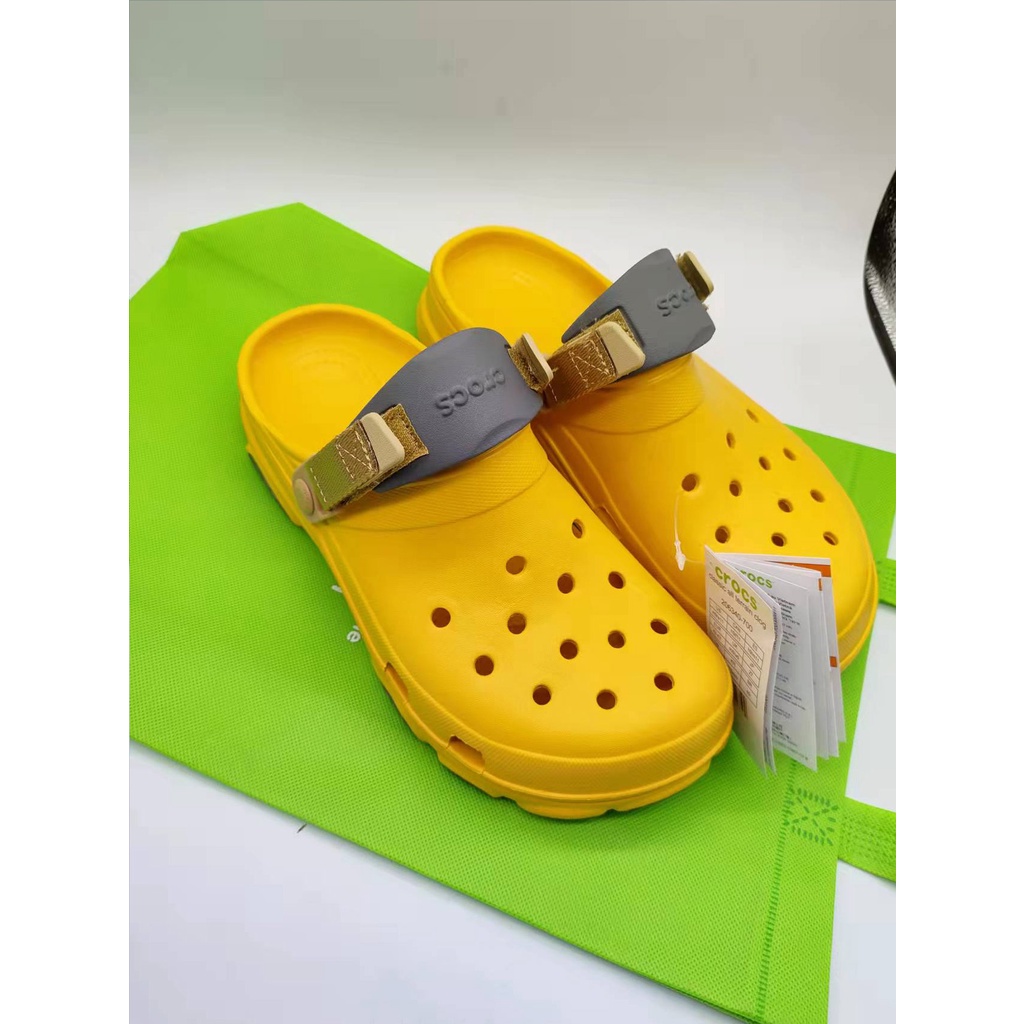 Crocs Terrain clog yellow sandals for man with ecobag | Shopee Philippines