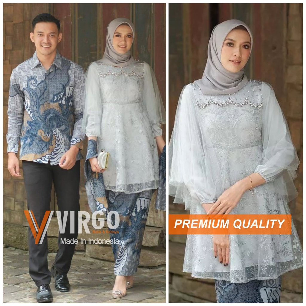 Couple Batik Kebaya Modern Tunic Kebaya For Fiance Event Graduation ...