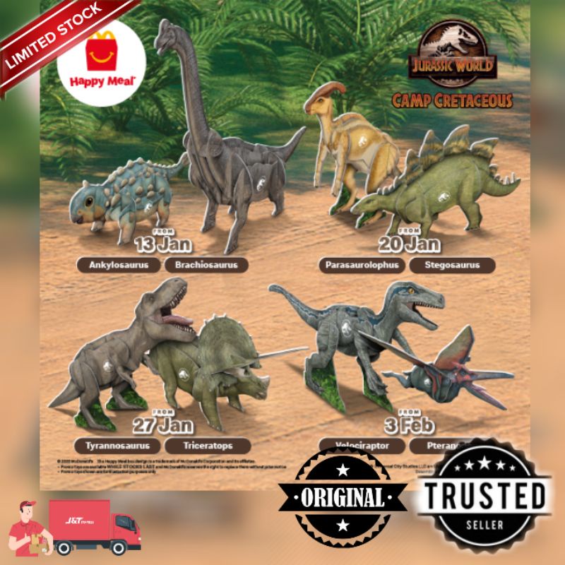 McDonald's Happy Meal Toys 2022: Jurassic World - Camp Cretaceous (New ...