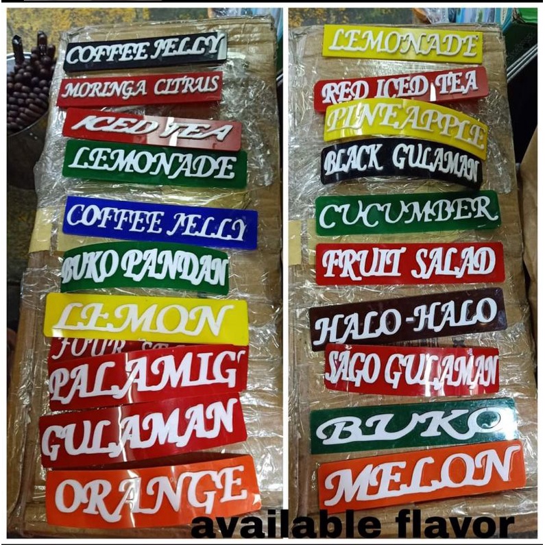 Name or Label For Acrylic Palamigan/Juice Container | Shopee Philippines