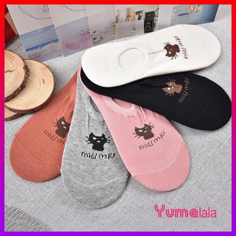 Miu miu women's lazy socks hug the heels | Shopee Philippines