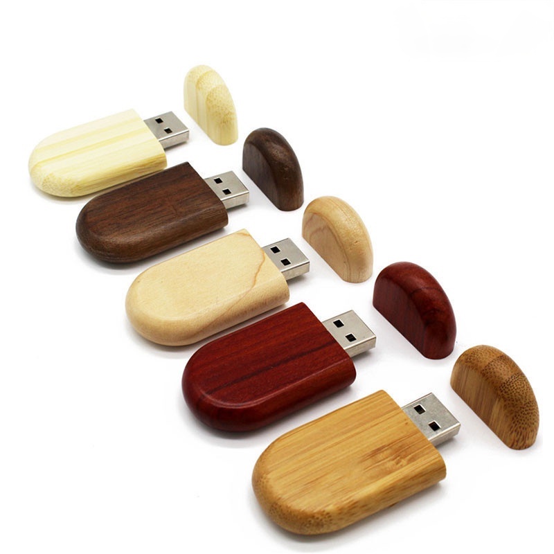 Wooden Oval USB flash drive 1GB 4GB 16GB 32GB 64GB 128GB Memory stick u ...