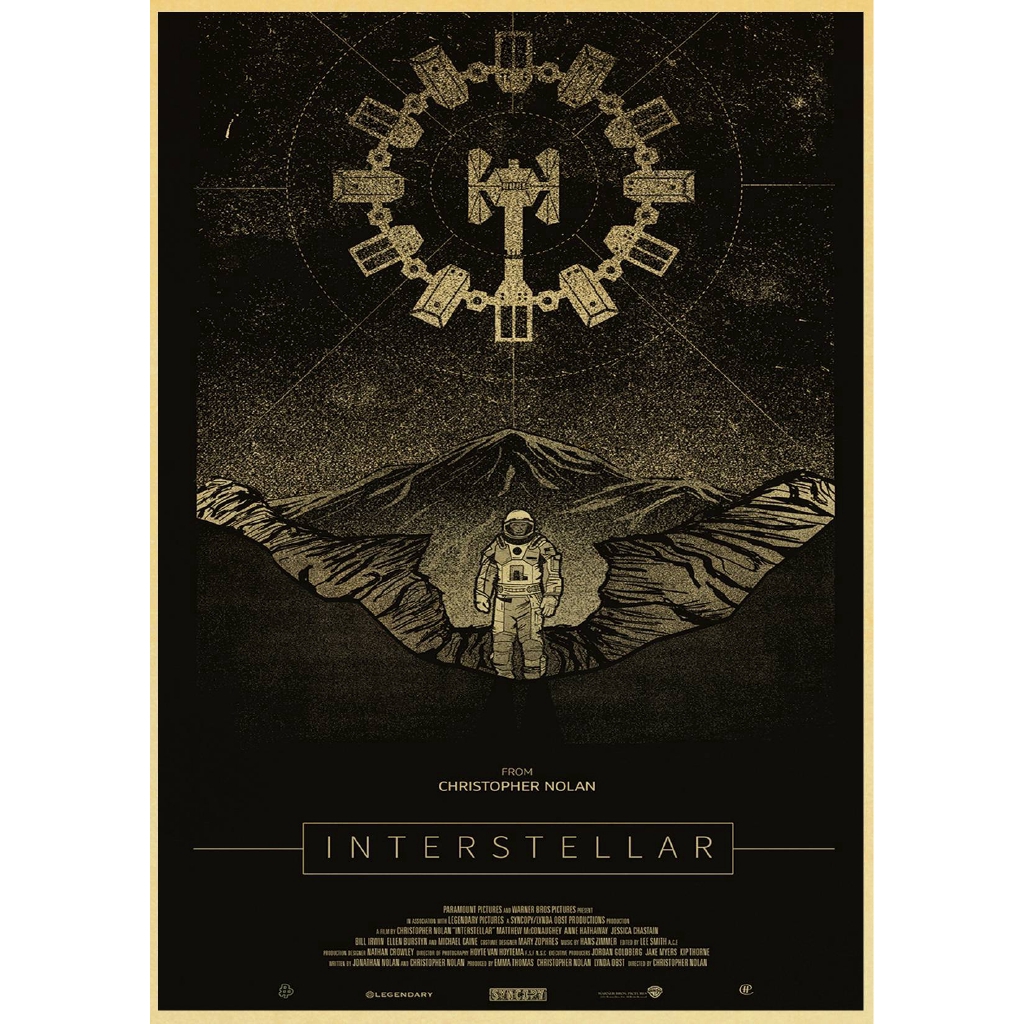 Movie Poster Interstellar Posters Retro Poster Prints High Definition ...