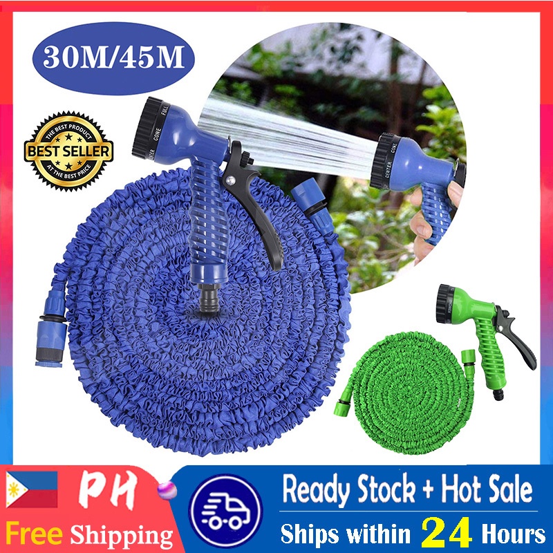 30m/45m Magic Hose Expandable Garden Flexible Hose with Spray Gun To ...