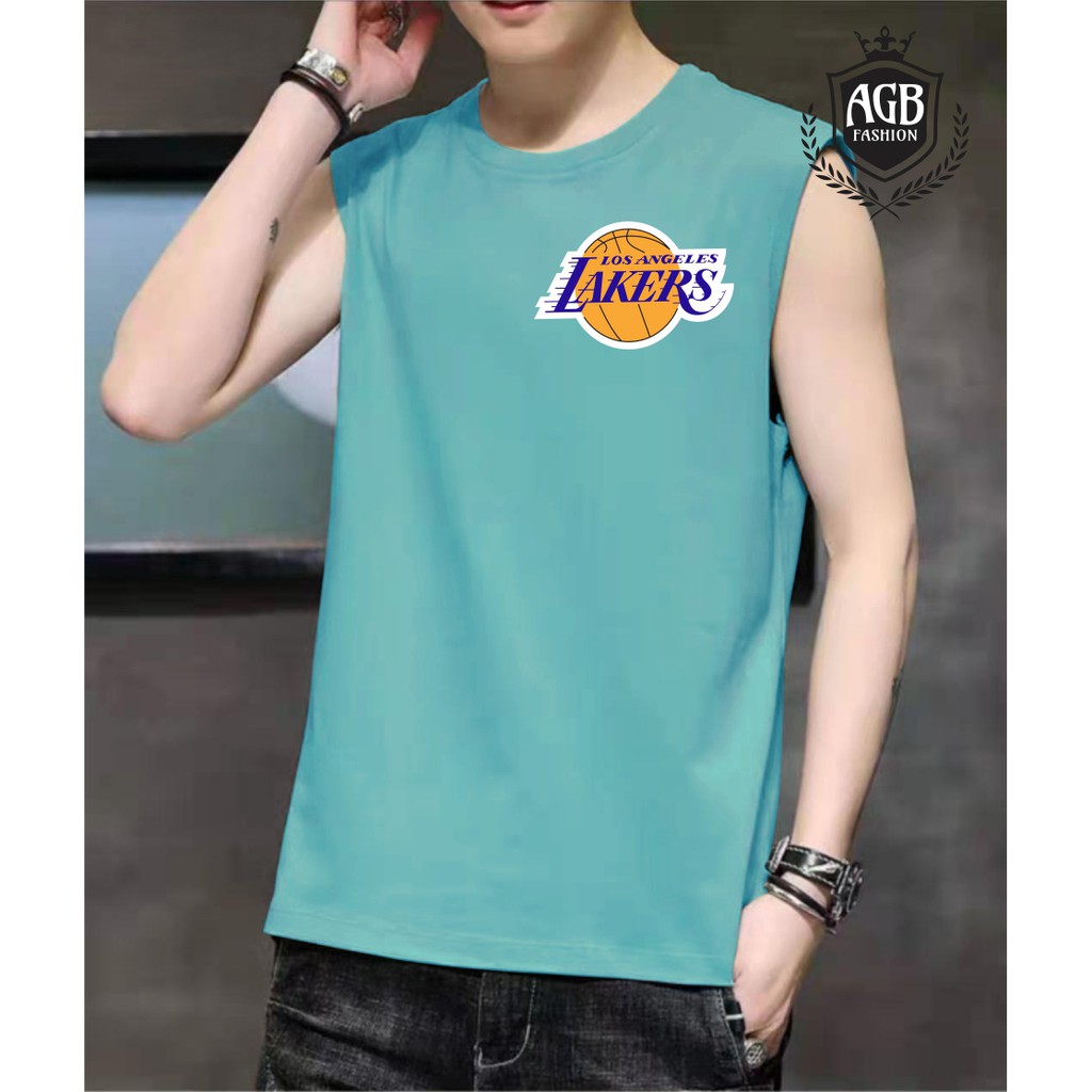 Lakers Logo NBA Basketball Player Design Sando For Men And Women Muscle ...