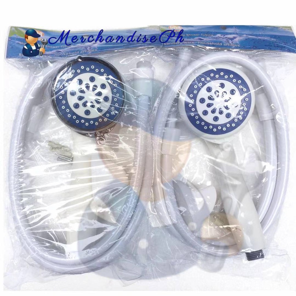 Merchandise Plastic shower head with hose 1.2m (1pc) | Shopee Philippines
