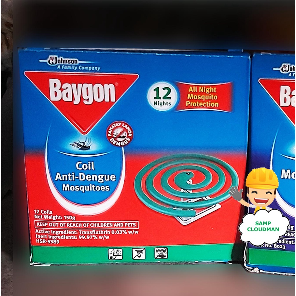 Baygon Mosquito Coil Katol Anti Dengue 12s Anti Lamok Protection per ...