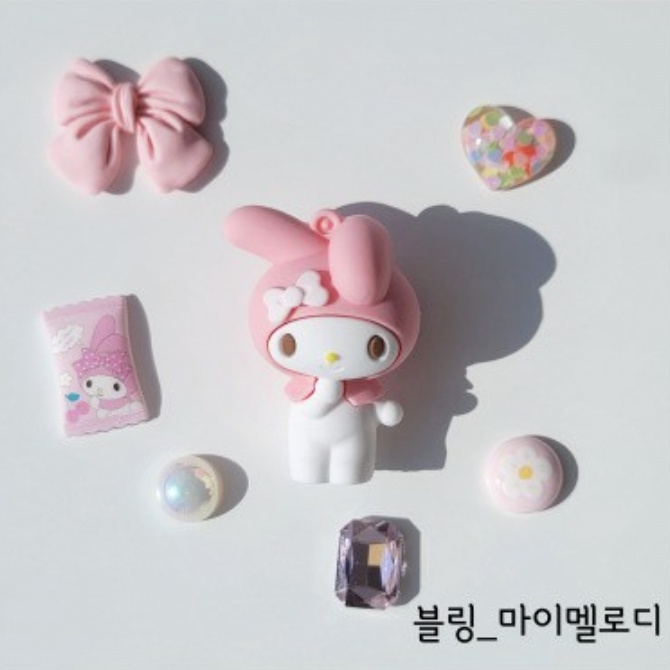 Sanrio Crocs Jibbitz charms 7pcs Set - charm shoe accessories kitty my ...