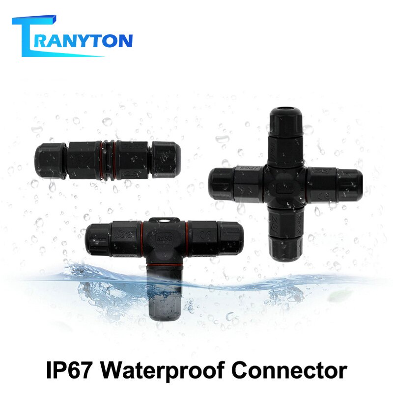 IP67 Waterproof Connector 2 Pin 3 Pin Electrical Terminal Adapter Wire ...