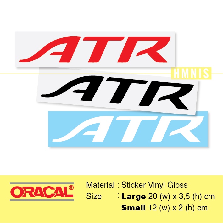 Atr Sticker, ATR Aircraft, Aviation Sticker, ATR Cutting Sticker ...