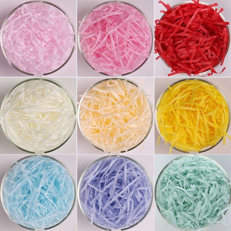 100g / 50g / 20g Gift box raffia filling shredded paper Decorative ...