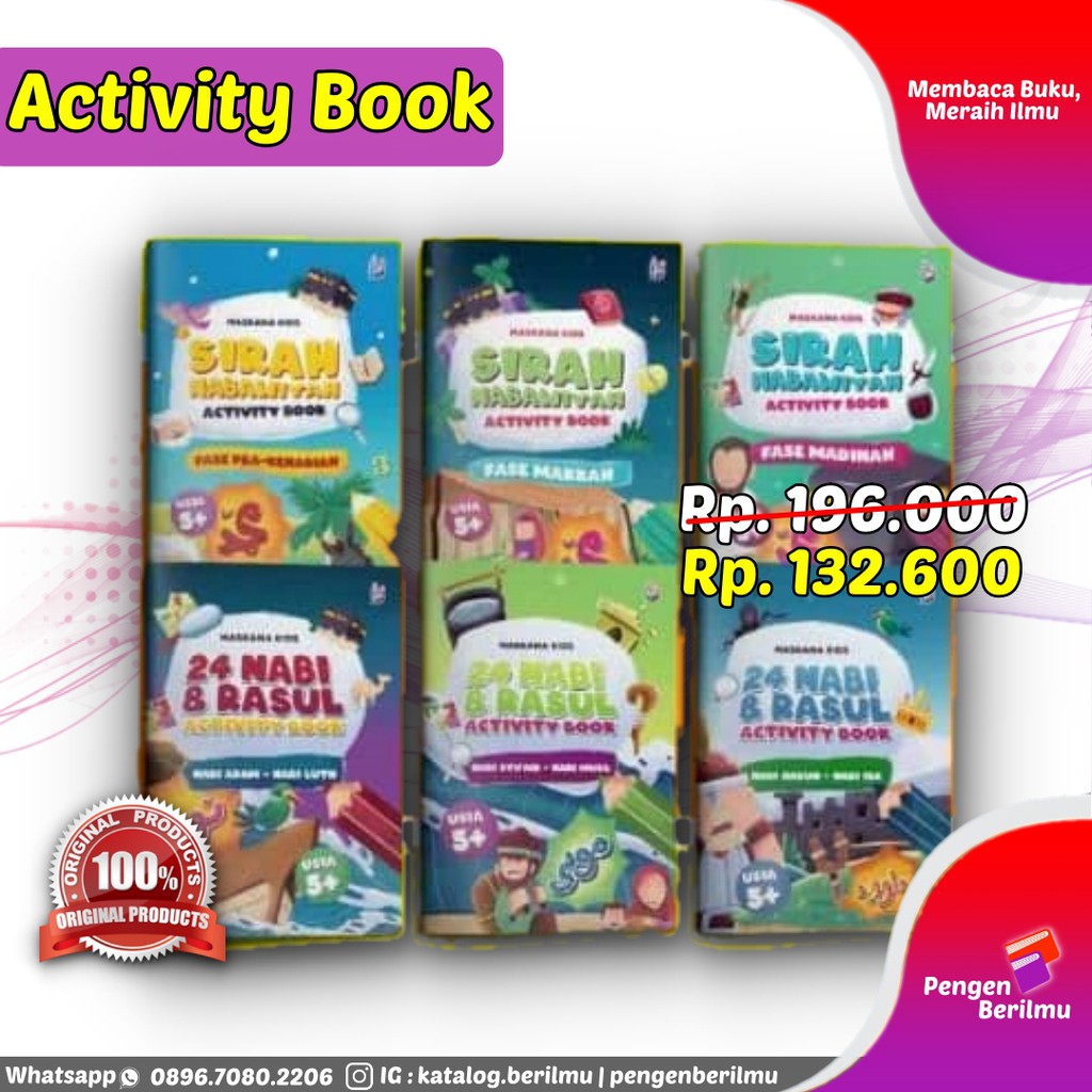 NABI Children's ACTIVITY BOOK Stories of 25 Prophets and Messengers ...