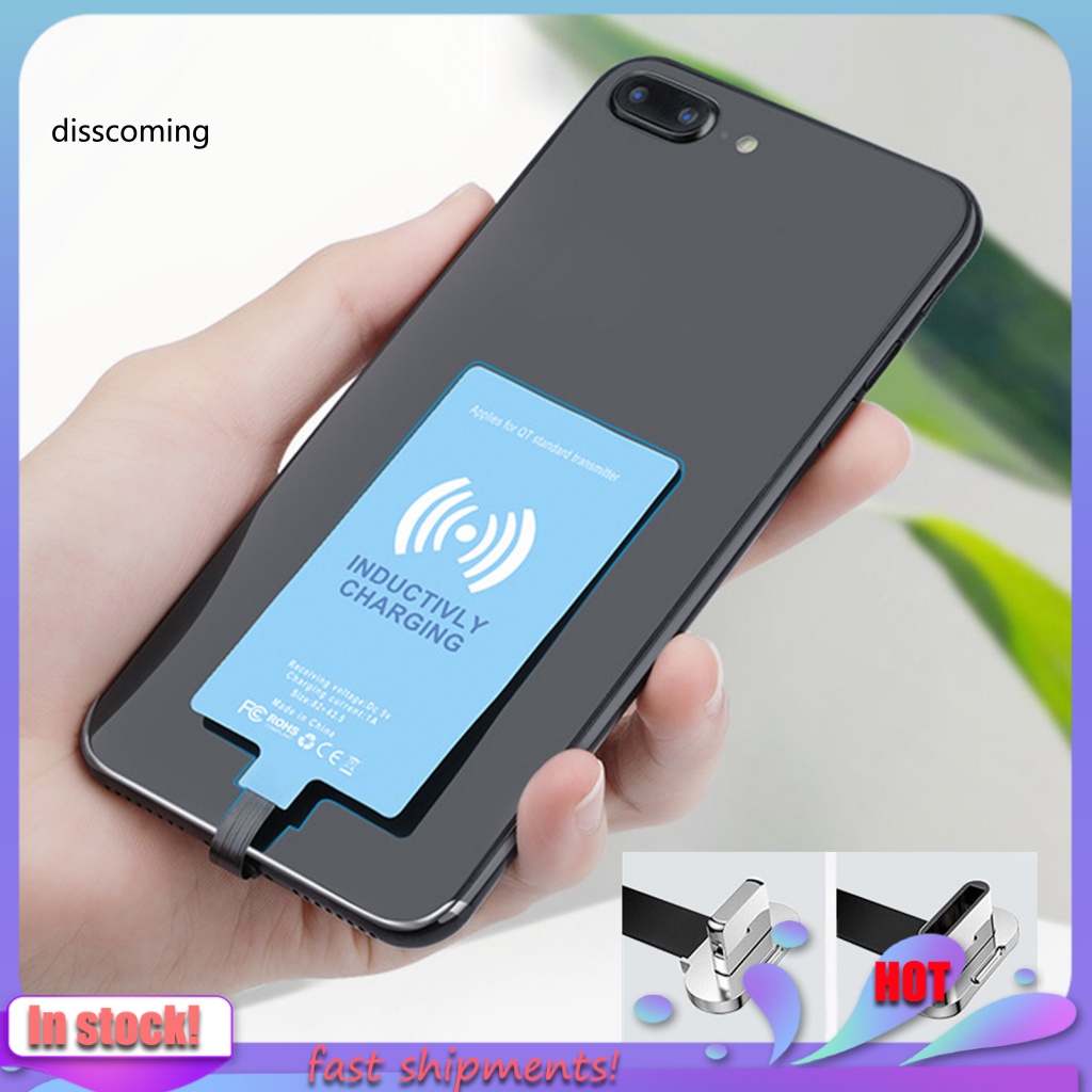 DIS_ Wireless Charger Receiver 8Pin Type-C Qi Wireless Charging Pad ...