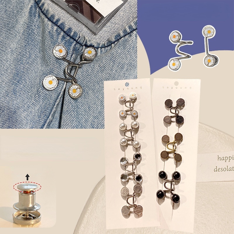 2022 Korean New Pants Waist Change Small Artifact Invisible Button ...