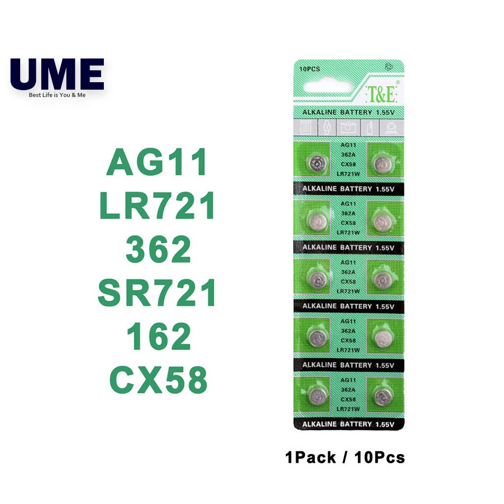 1.55V AG11 LR721 SR721 Alkaline Button Cell Battery For Calculator ...
