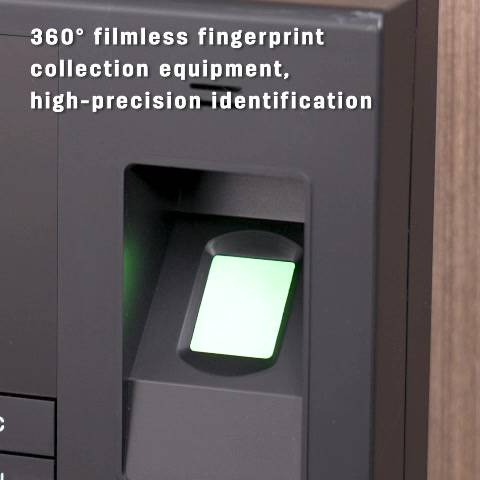 Deli E3765 Face Attendance Biometric Office Fingerprint Scanner Machine ...