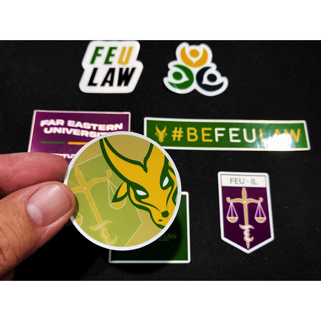 Brand new custom school inspired waterproof FEU LAW sticker Far Eastern ...