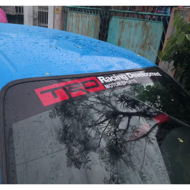 Trd racing development windshield banner | Shopee Philippines