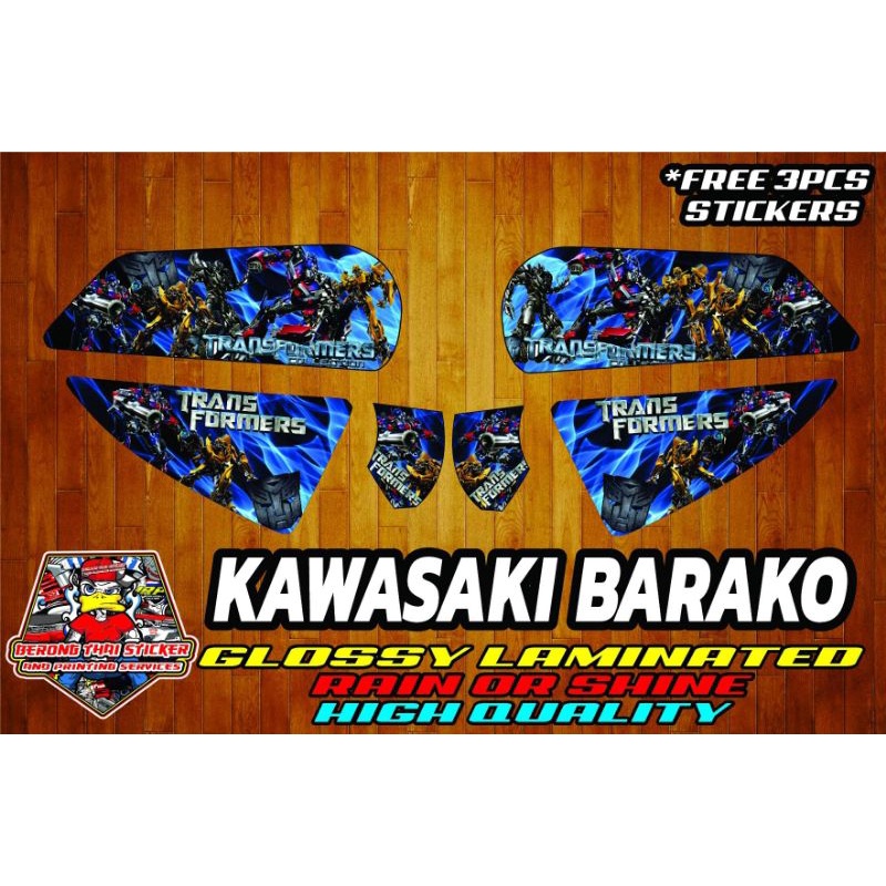 kawasaki Barako Transformers decals | Shopee Philippines