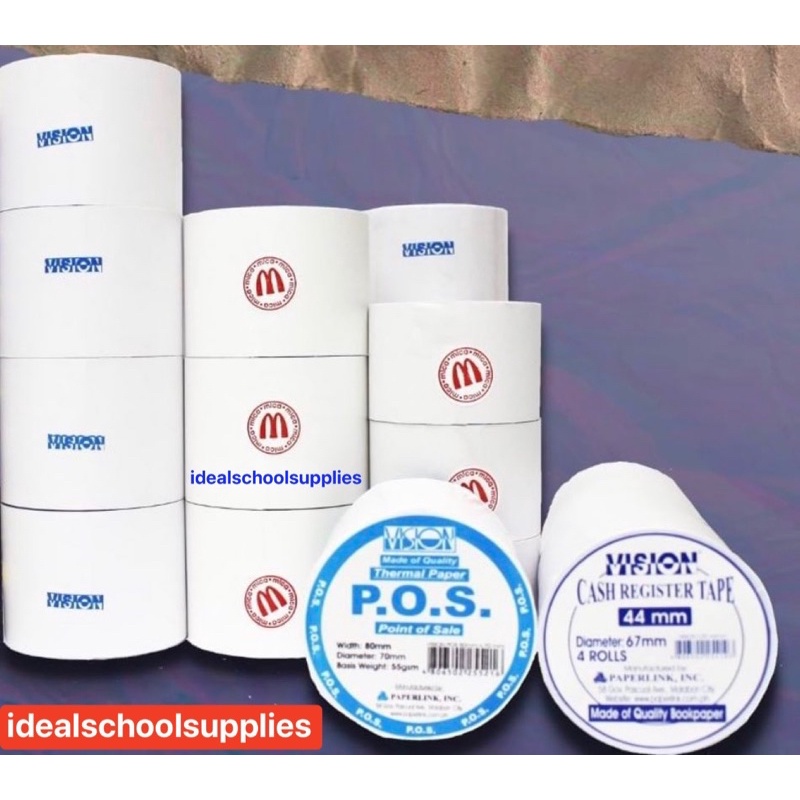 ADDING MACHINE PAPER, CASH REGISTER TAPE, P.O.S TAPE PAPER | Shopee ...